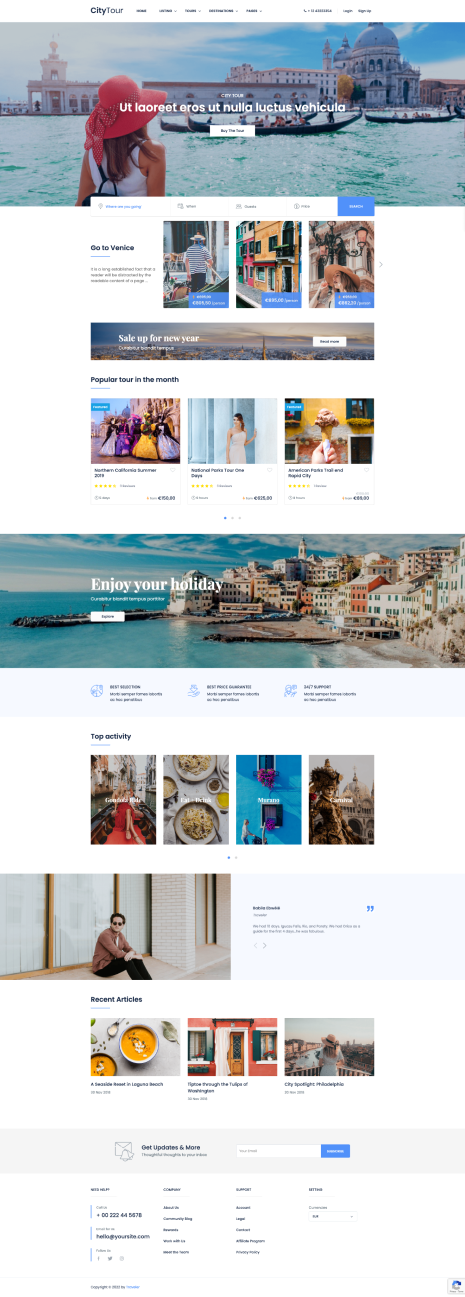 Traveler - #1 BOOKING WORDPRESS THEME