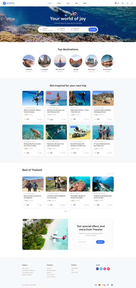 Traveler - #1 BOOKING WORDPRESS THEME