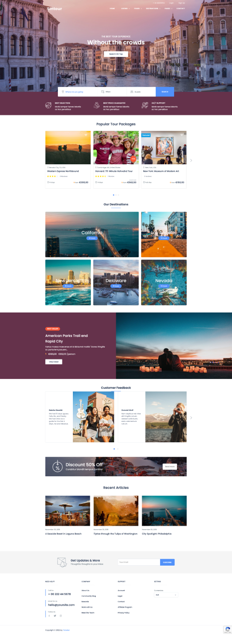 Traveler - #1 BOOKING WORDPRESS THEME
