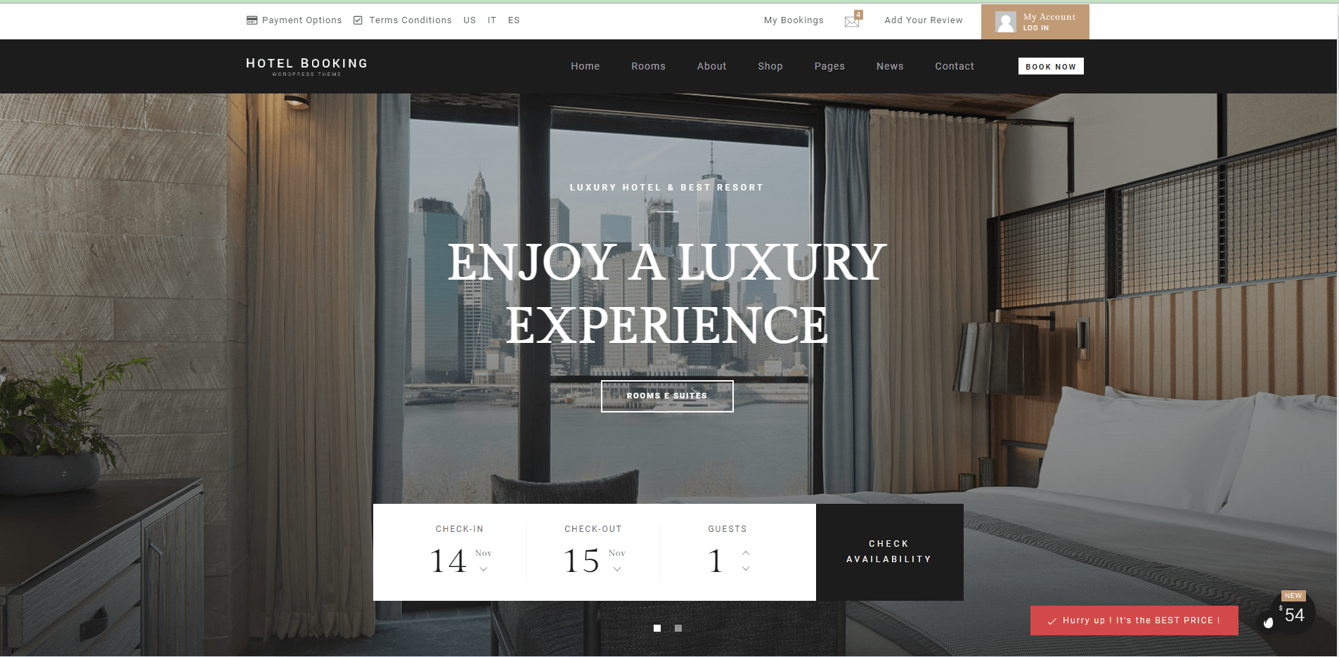 The Best 15 Hotel WordPress Theme | TRAVELER THEME