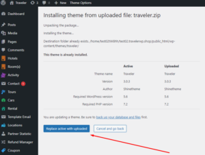 How to update theme and plugin? | TRAVELER THEME