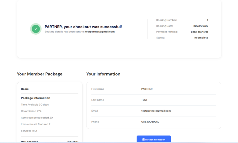 How to set up partner feature on your website? | TRAVELER THEME