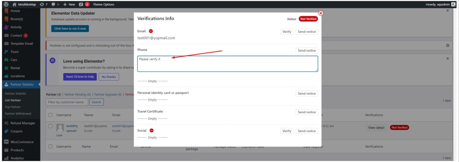 How to set up partner feature on your website? | TRAVELER THEME