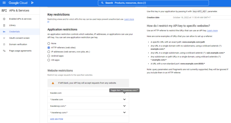 How to Configure Google Map API? | TRAVELER THEME